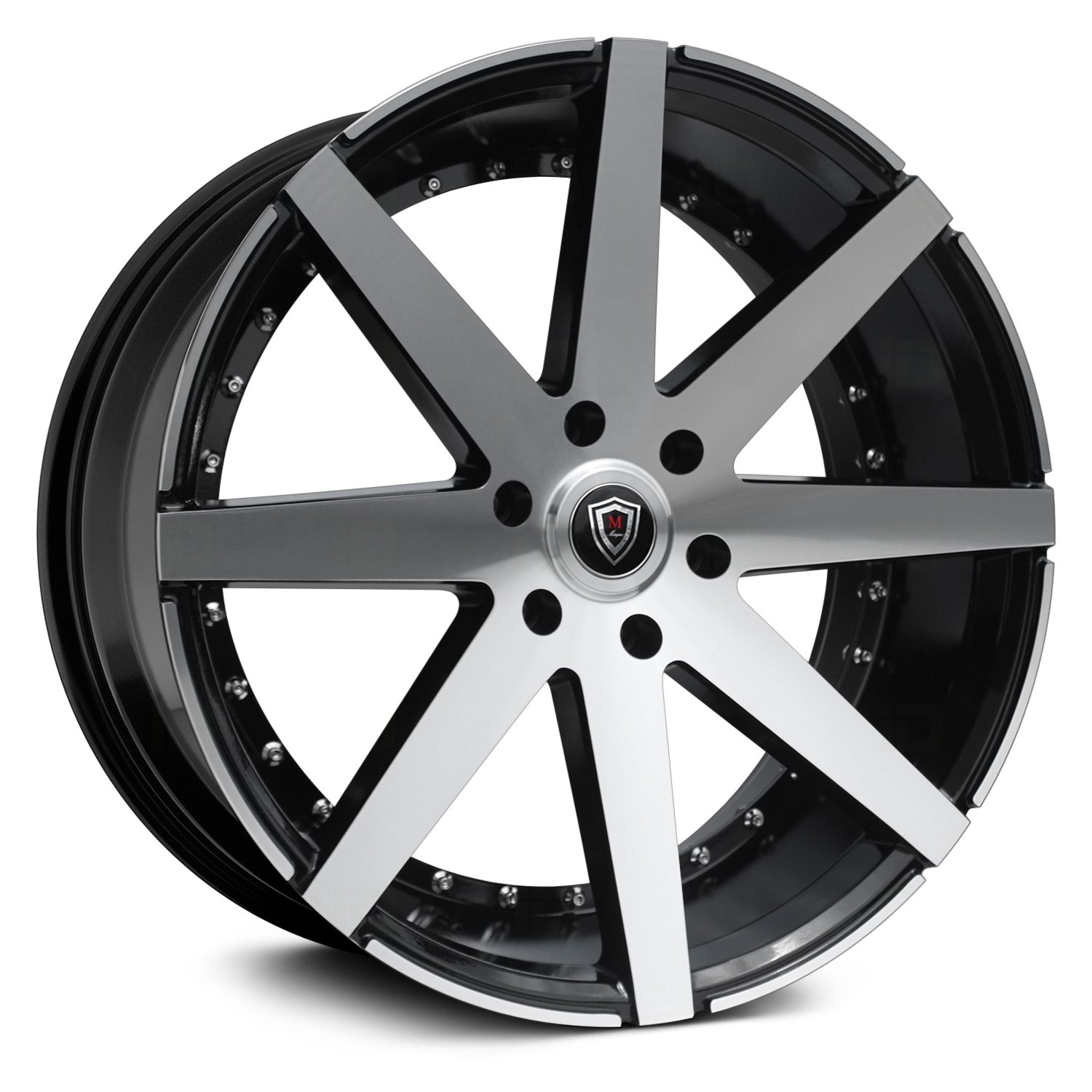 MARQUEE LUXURY® M3226B Wheels - Black with Machined Face Rims