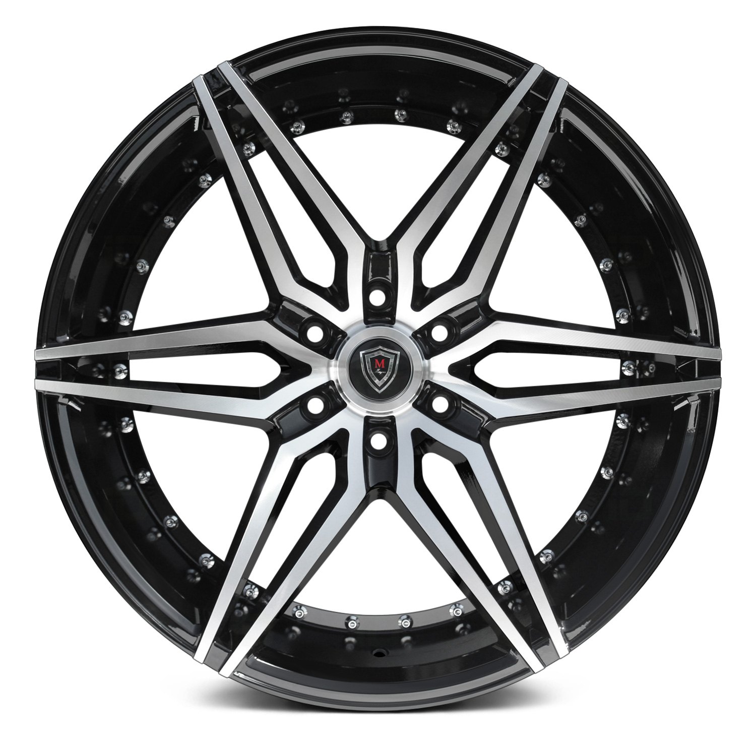 MARQUEE LUXURY® M3259B Wheels - Black with Machined Face Rims