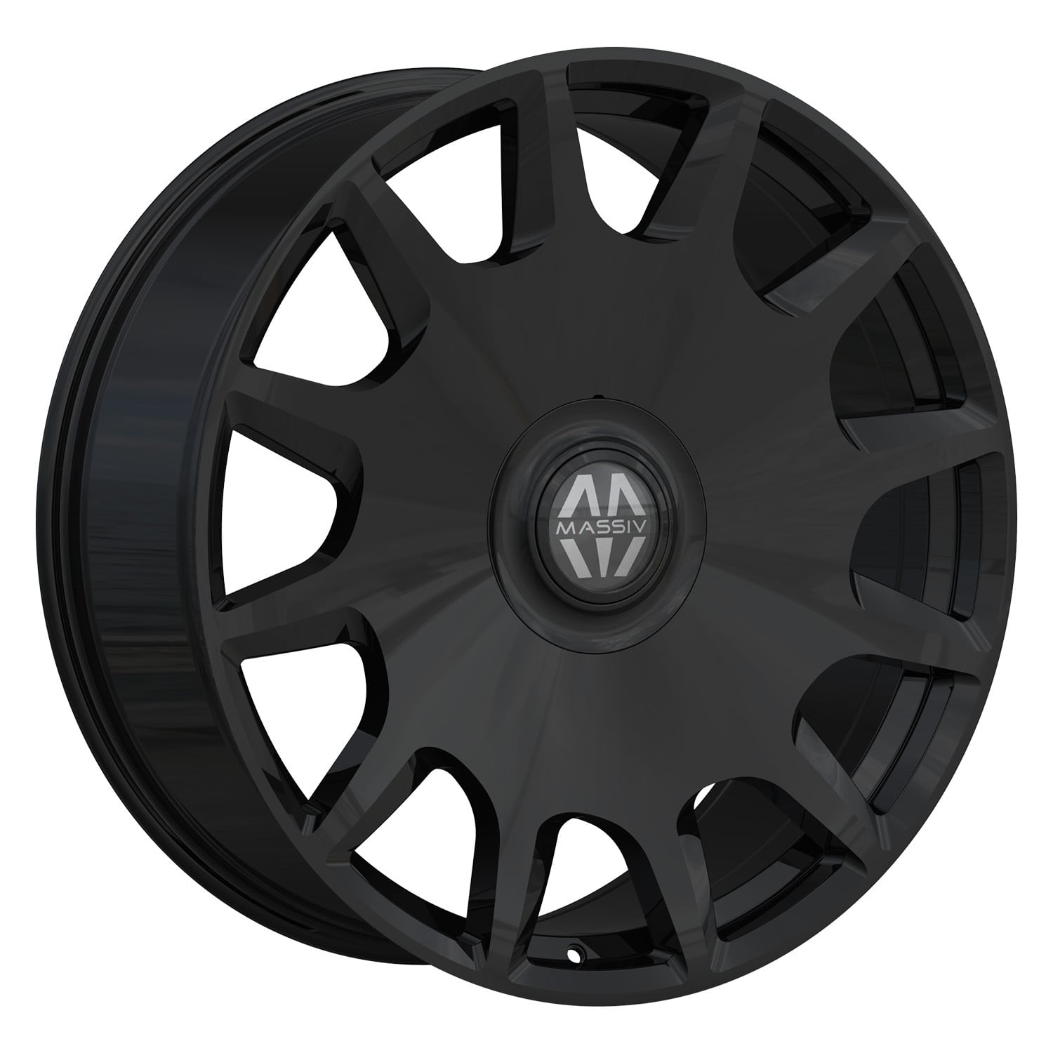 MASSIV® 927 Wheels - Full Gloss Black Rims - MAS927-24913B-FC-120.65