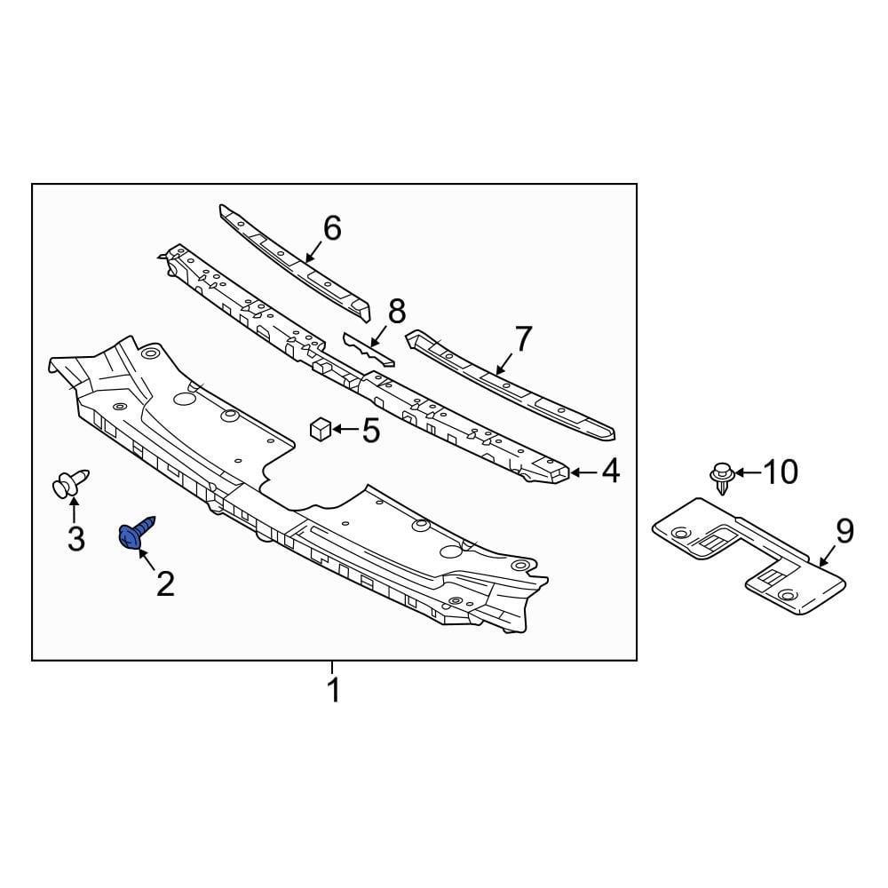 Mazda OE 998650412 - Grille Molding Screw