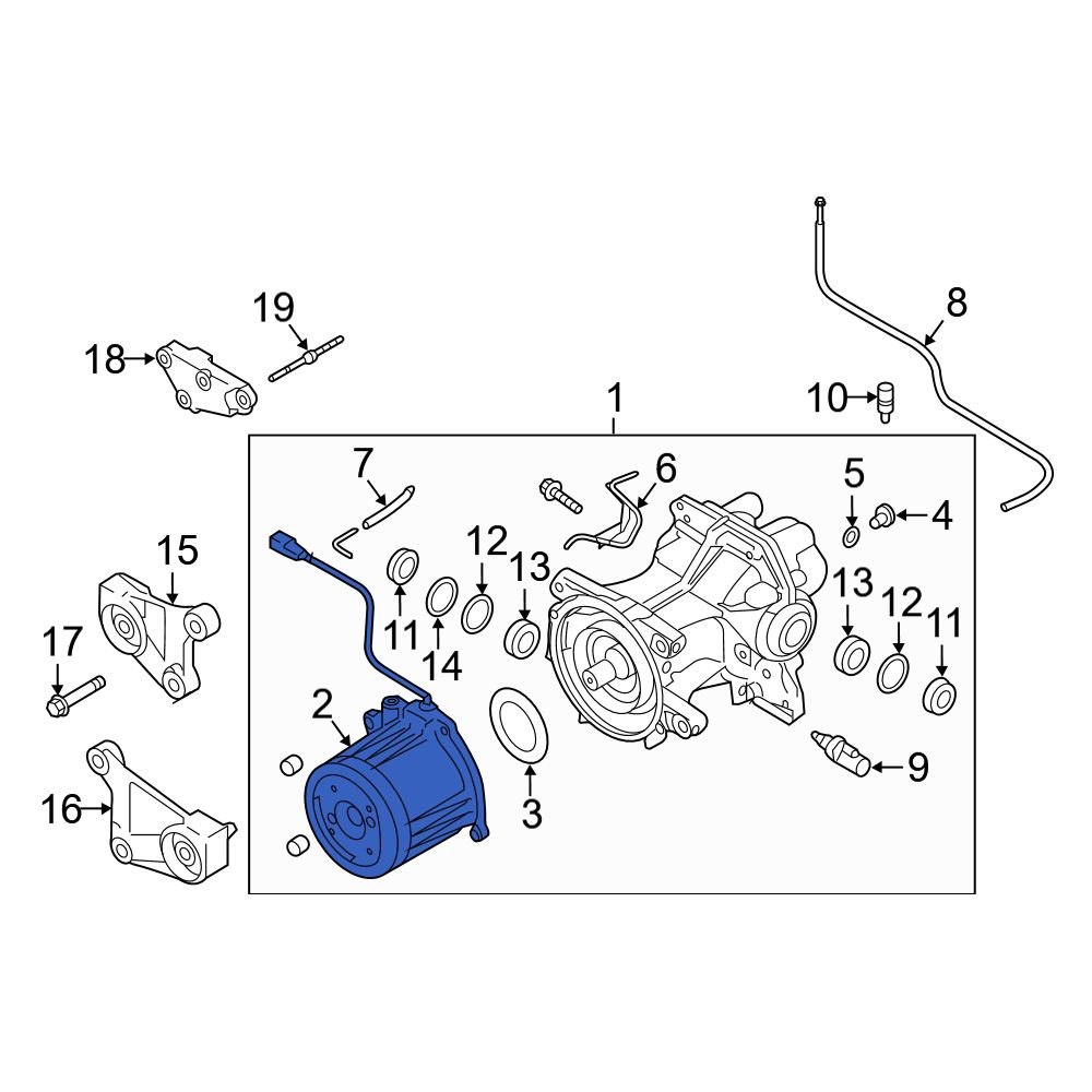 Mazda OE KE012797XC - Rear AWD Coupling Unit