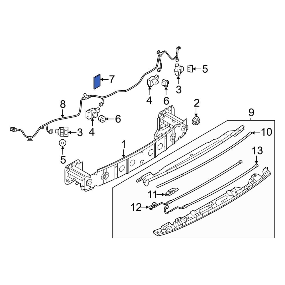 Mazda OE G00167061 - Grille Insulator
