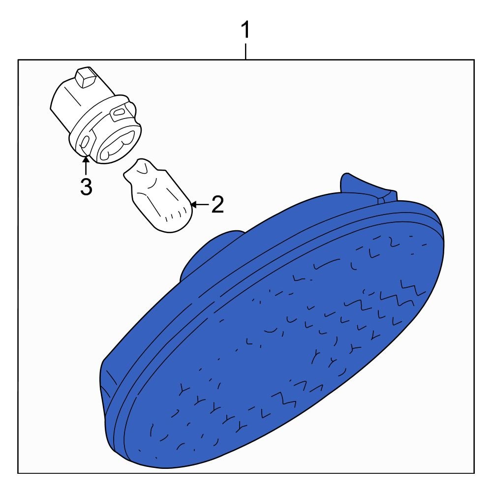 Mazda OE B01W51120 - Front Turn Signal Light Assembly