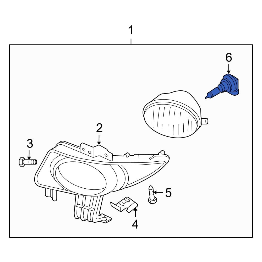 Mazda OE 000011H11 - Front Headlight Bulb