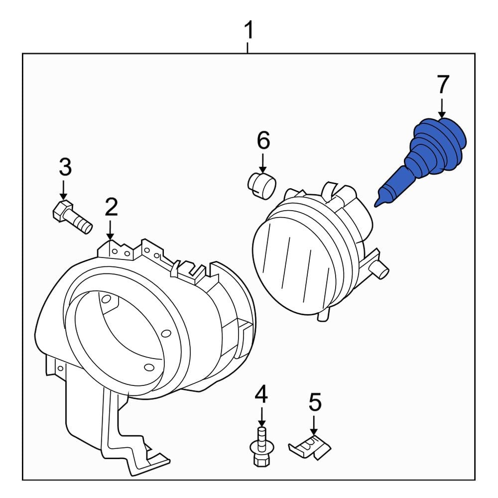 Mazda OE 000011H11 - Front Headlight Bulb