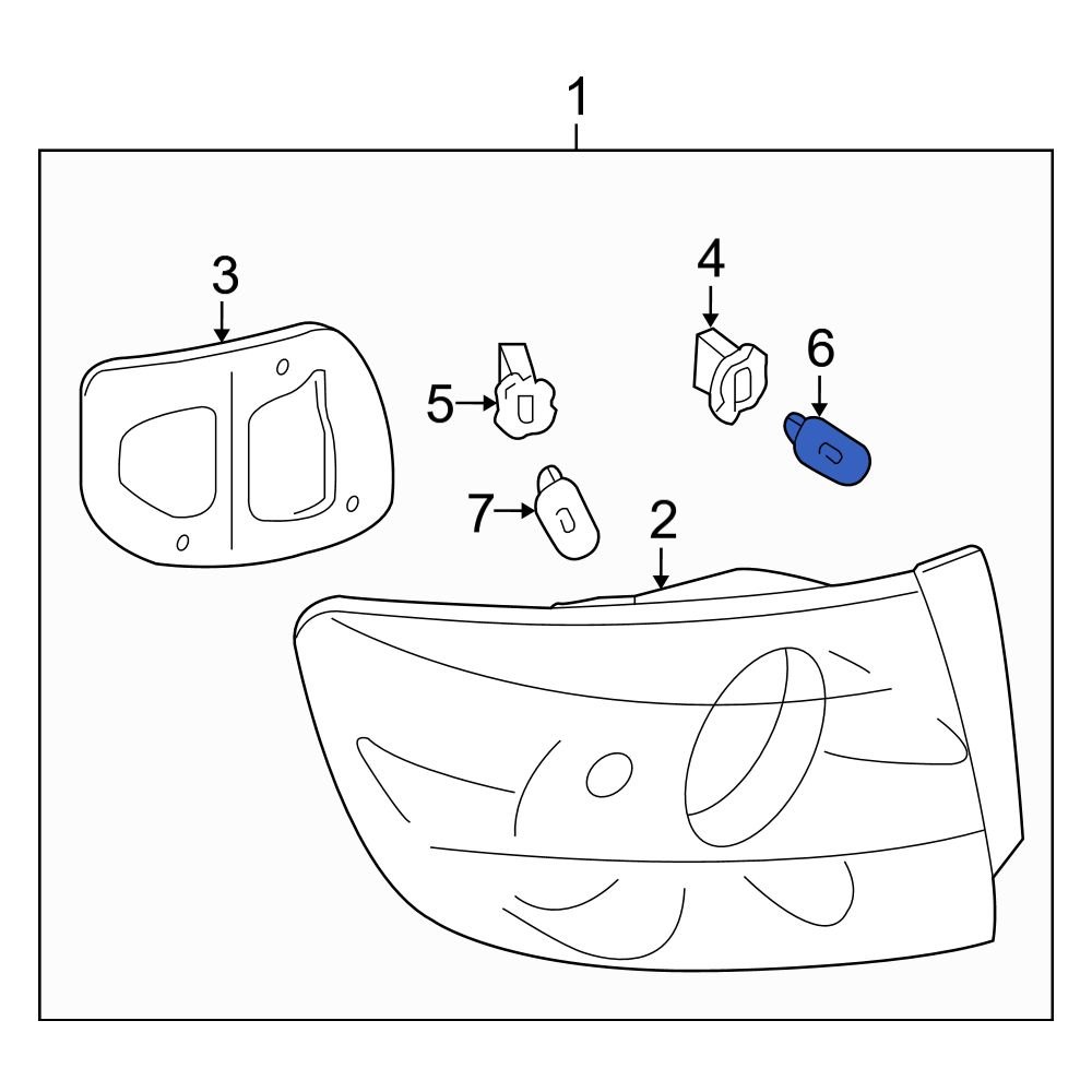 Mazda OE 997006210 - Front Daytime Running Light Bulb