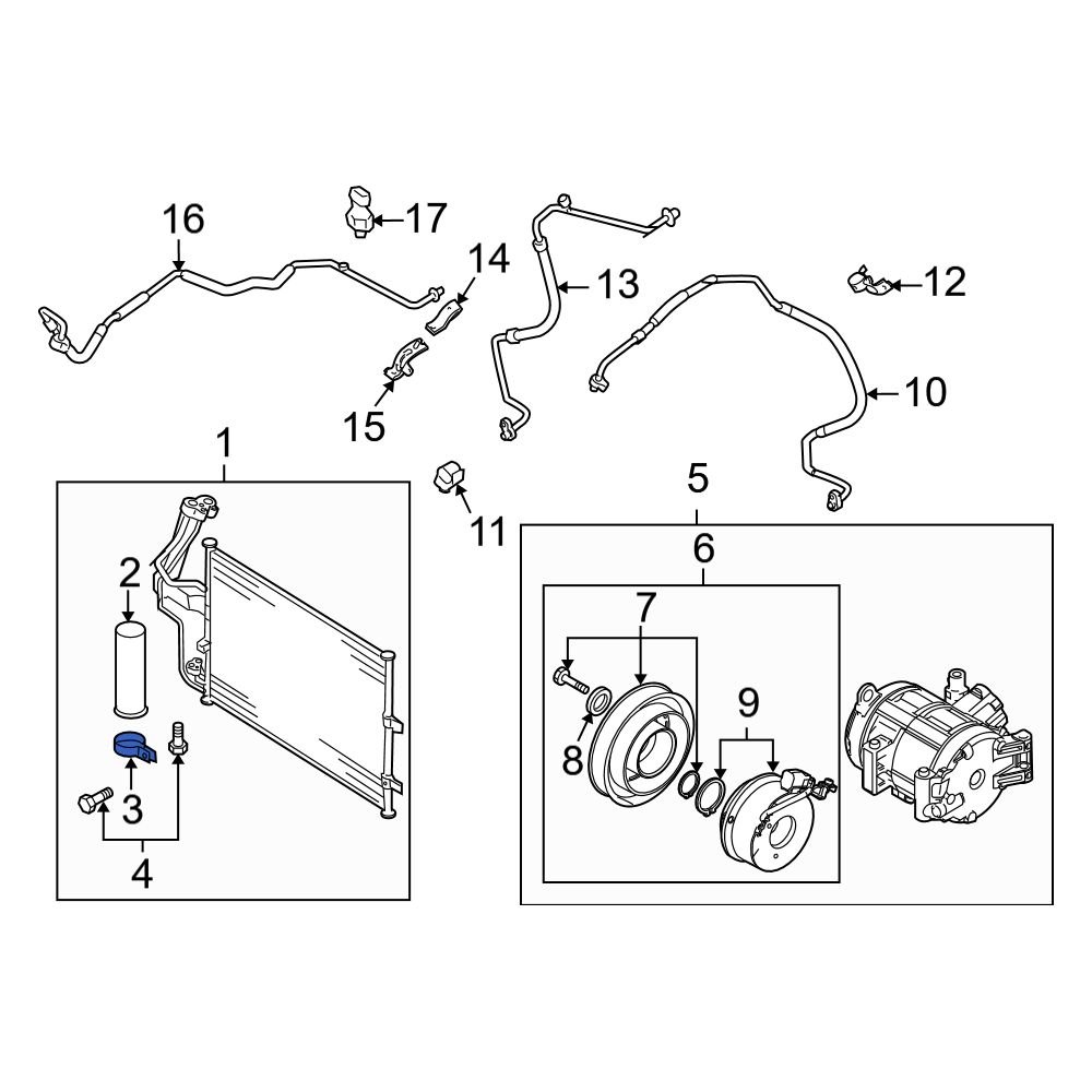 Mazda OE BBP261502 - A/C Receiver Drier Bracket