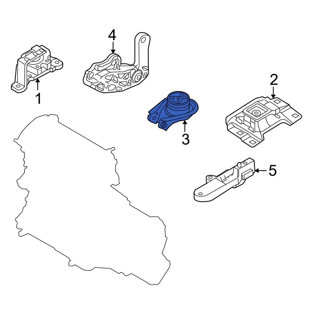 Mazda OE BBN339060B - Right Engine Mount
