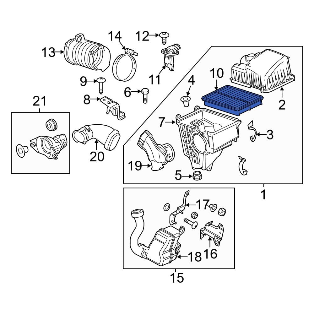 Mazda OE PE07133A0A - Engine Air Filter