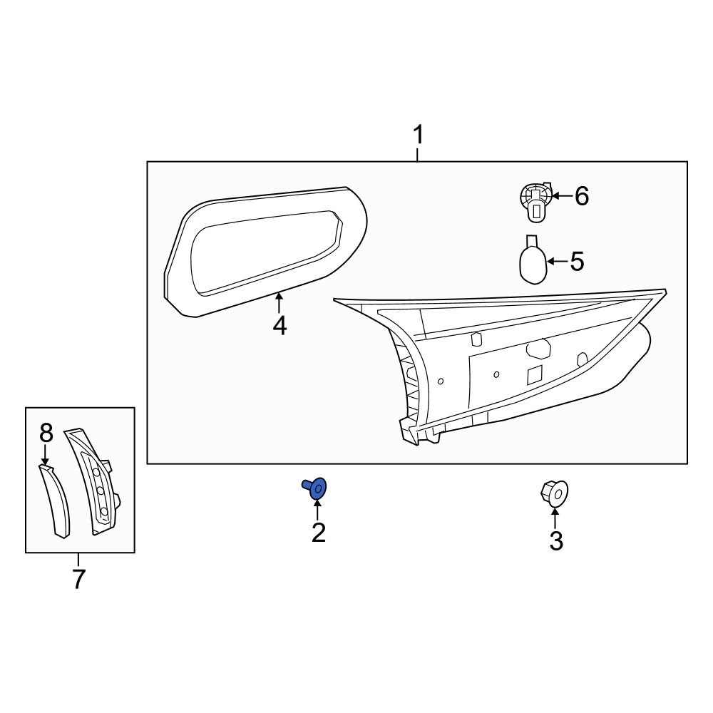 Mazda OE GA7B51146 - Tail Light Grommet