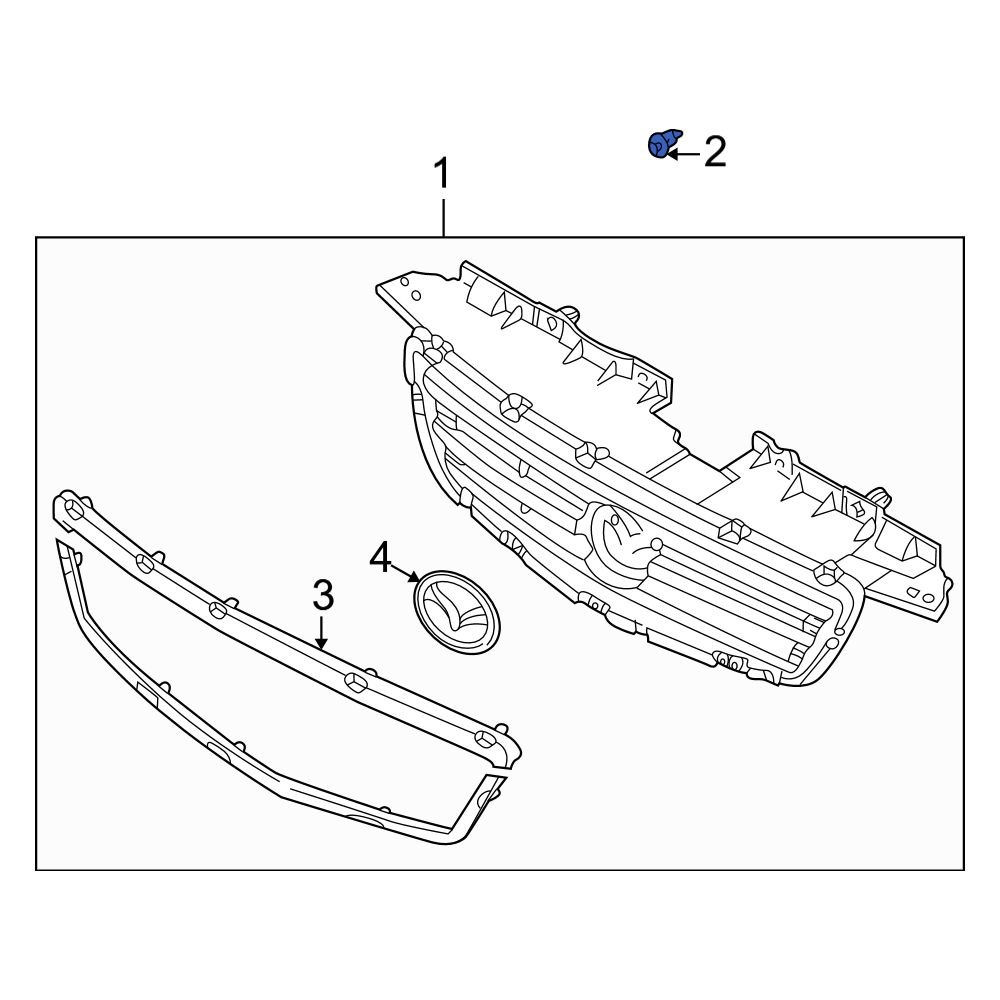 Mazda OE GD7A50EA1 - Bumper Cover Retainer