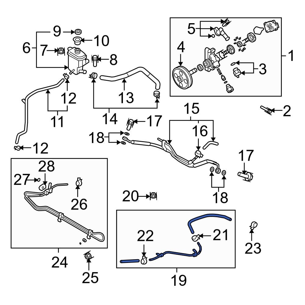 Mazda OE TD1132410B - Power Steering Return Hose