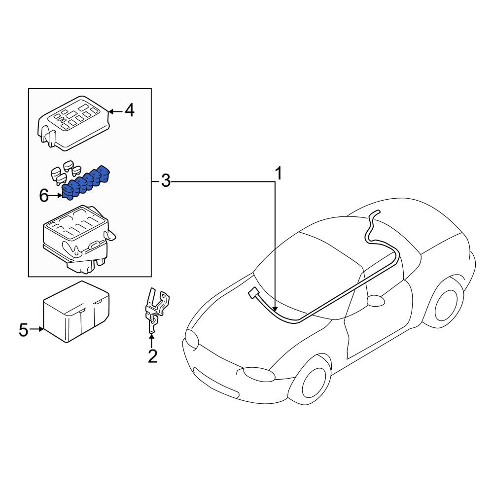 Mazda OE H11567099 - Multi-Purpose Fuse