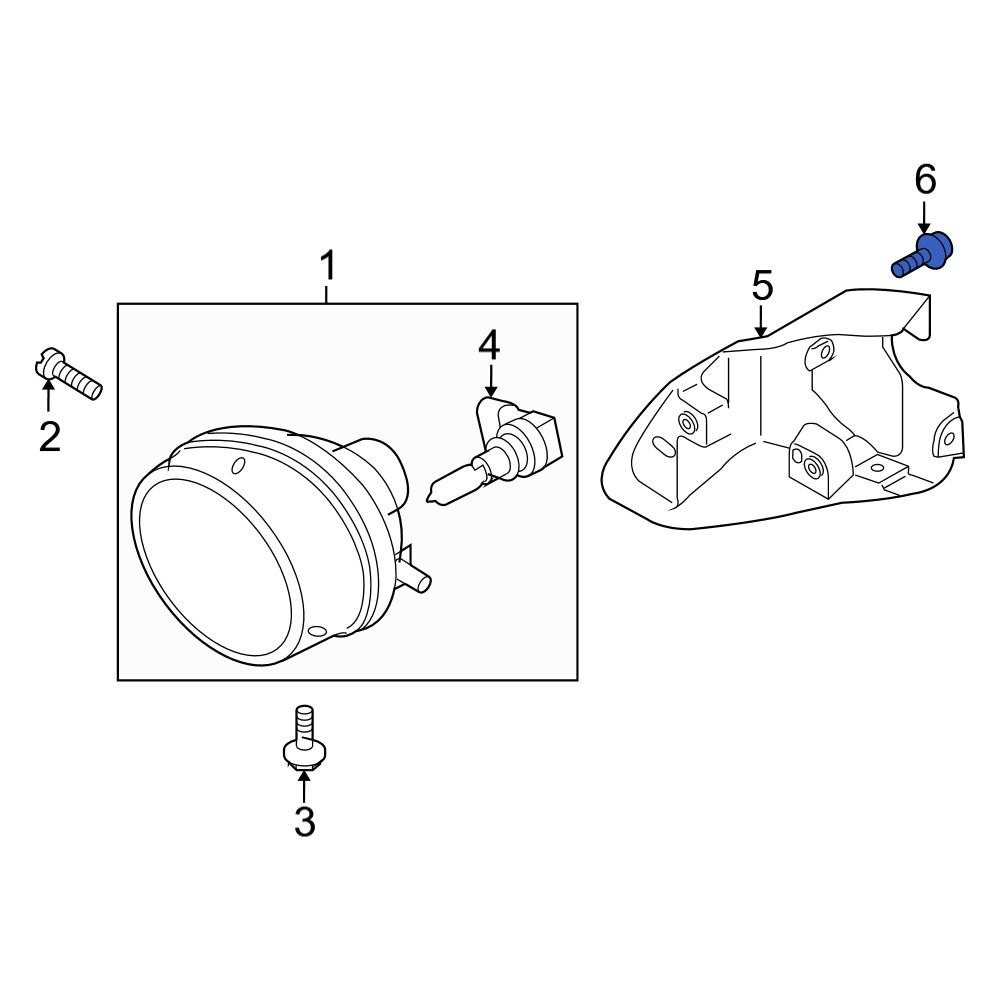 Mazda OE 998650516 - Body B-Pillar Trim Panel Screw
