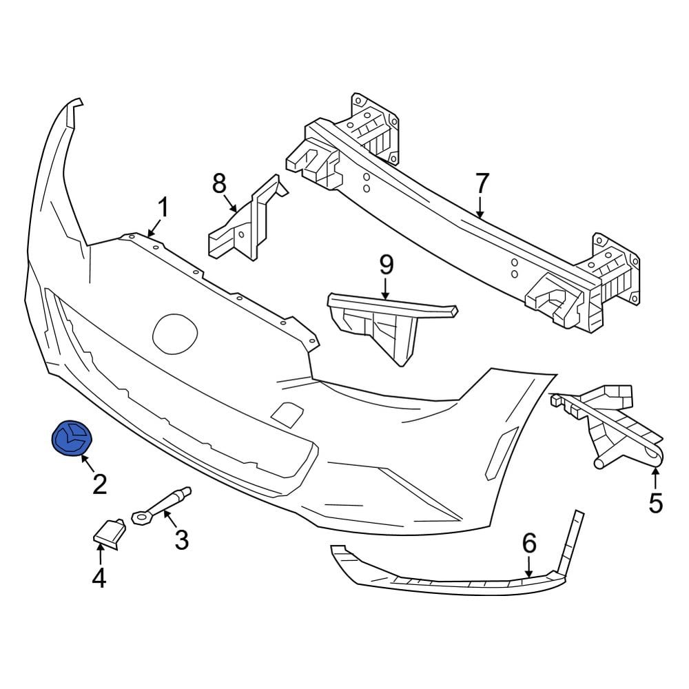 Mazda OE N24351741 - Front Bumper Cover Emblem