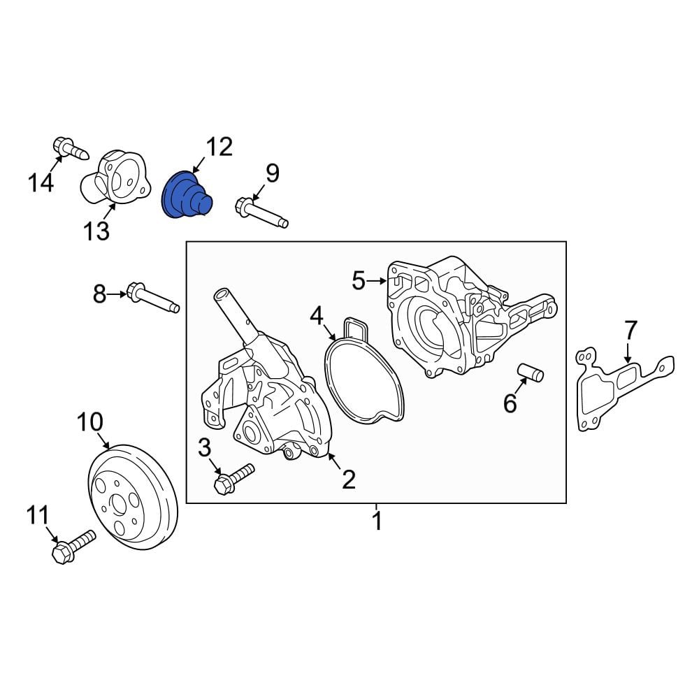 Mazda OE P50115171 - Engine Coolant Thermostat