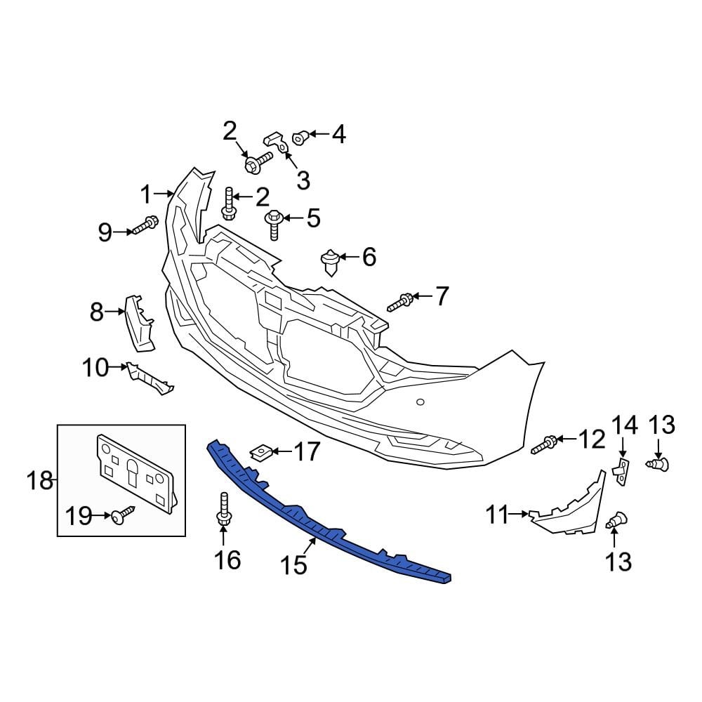 Mazda OE BDTS500S0A - Front Valance Panel