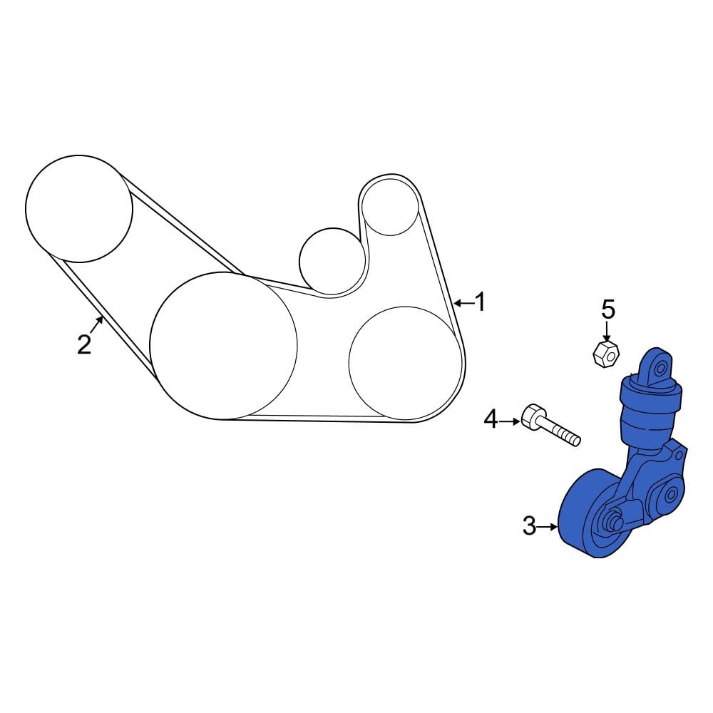 Mazda OE PE0315980C - Accessory Drive Belt Tensioner Assembly