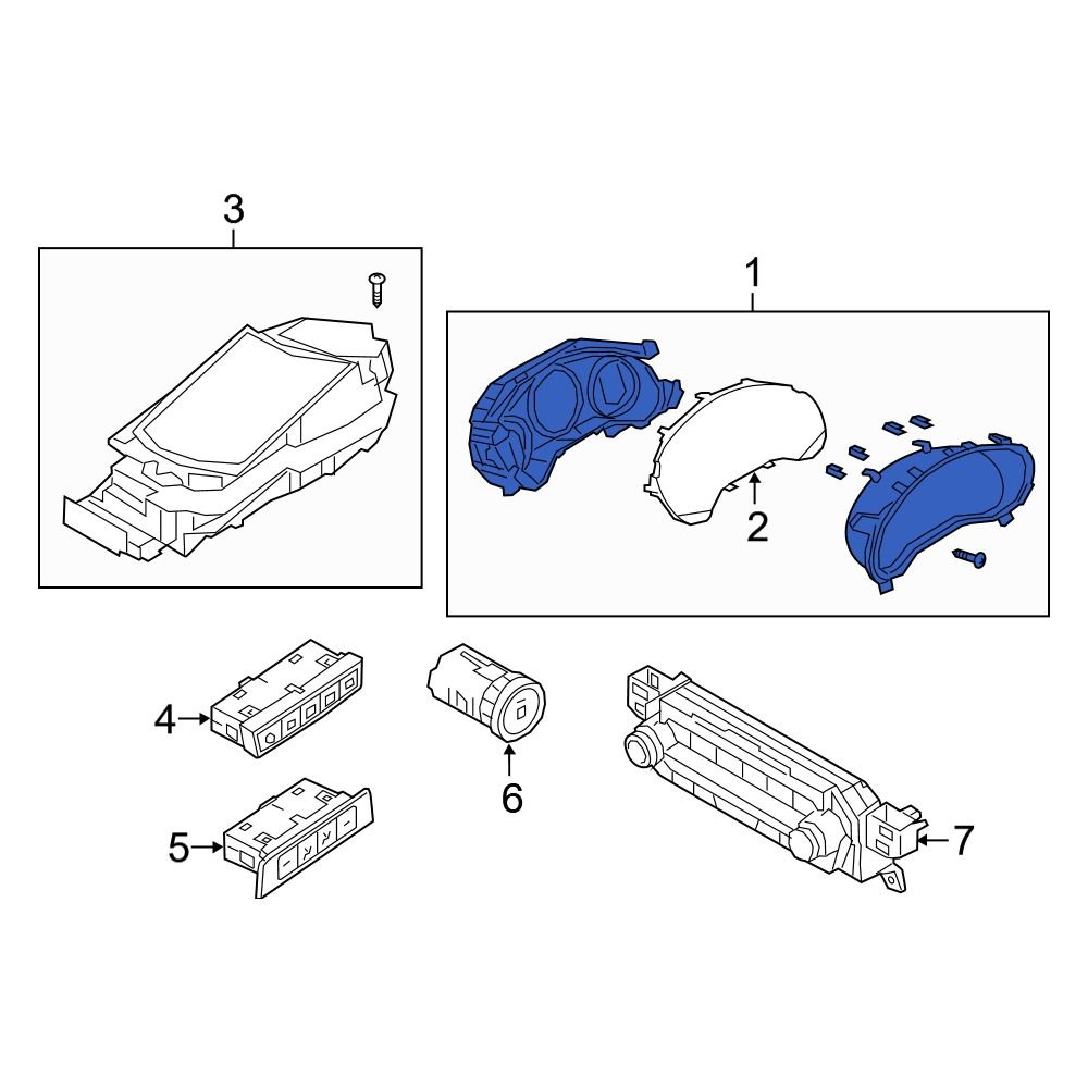 Mazda OE BDGF55430C - Instrument Cluster