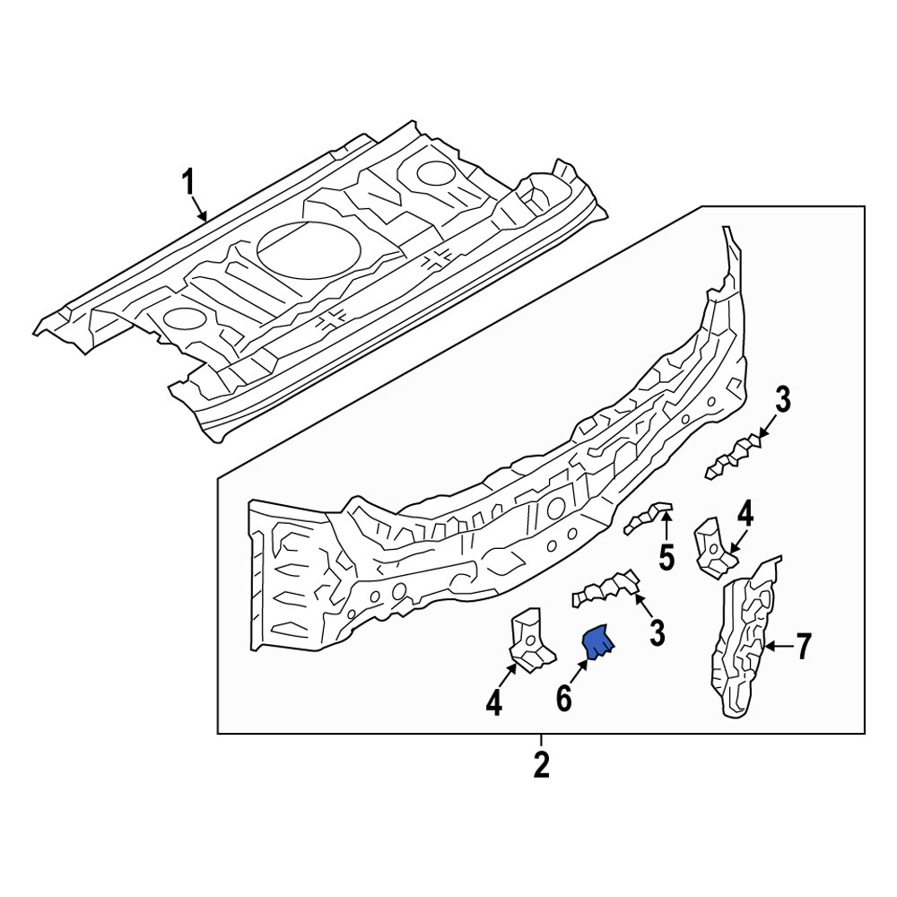 Mazda OE KD5370741 - Rear Body Reinforcement