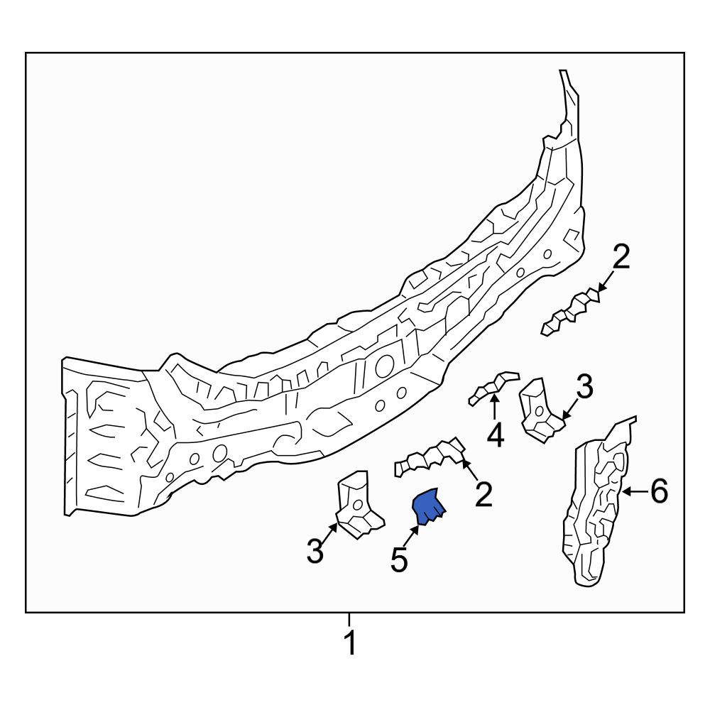 Mazda OE KD5370741 - Rear Body Reinforcement