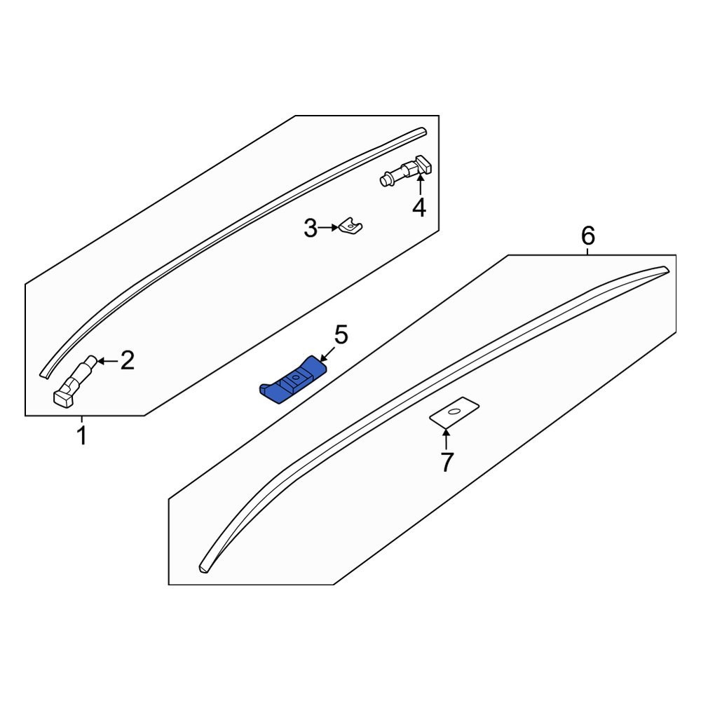 Mazda OE D3Y050629A - Roof Molding Clip