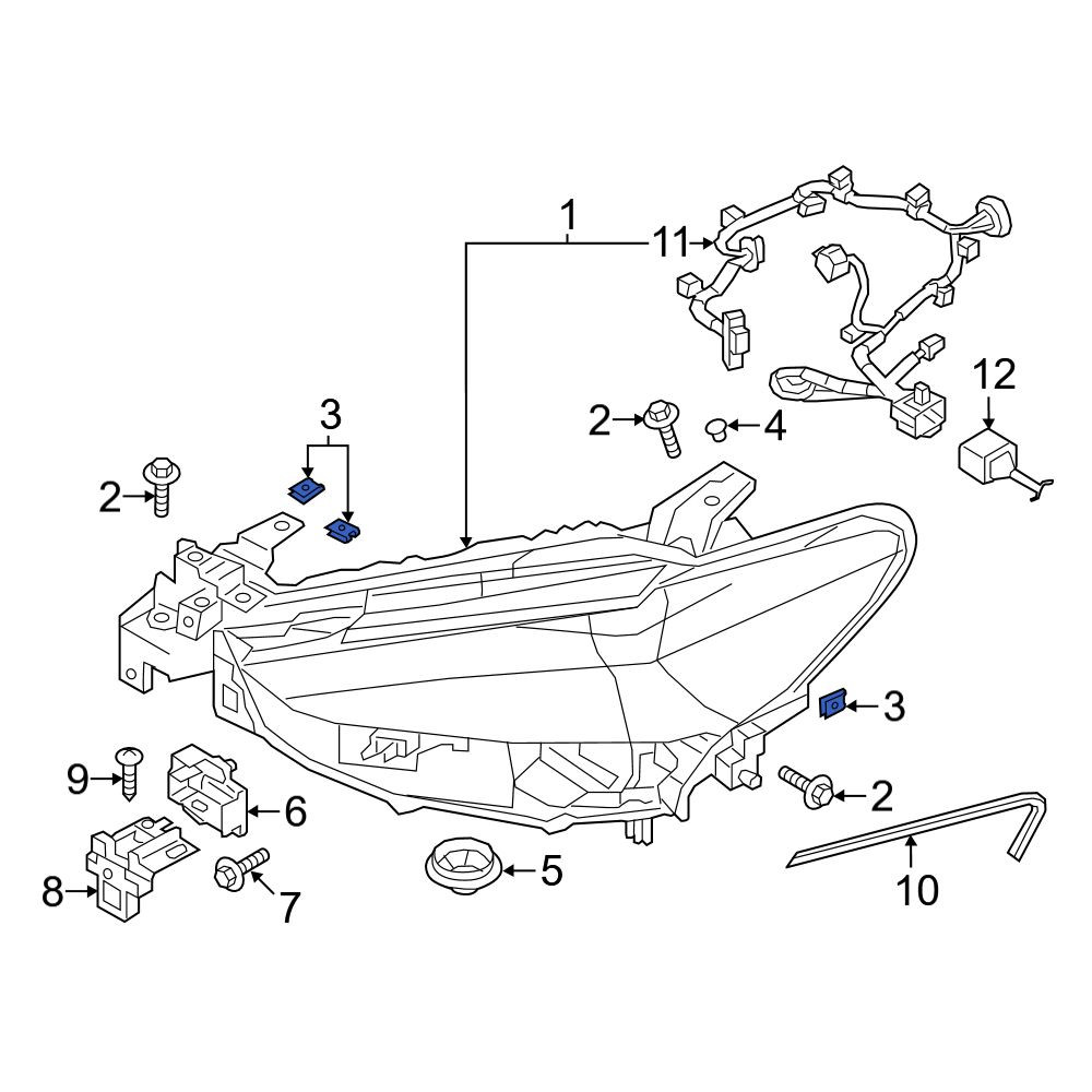 Mazda OE FB0150133C - Radiator Support Panel Nut