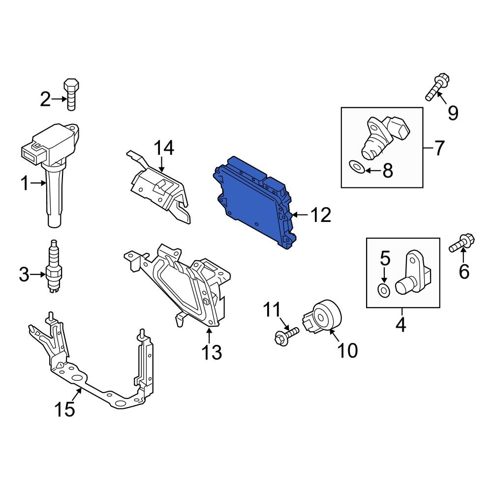Mazda OE PYFA18881 - Engine Control Module (ECM)