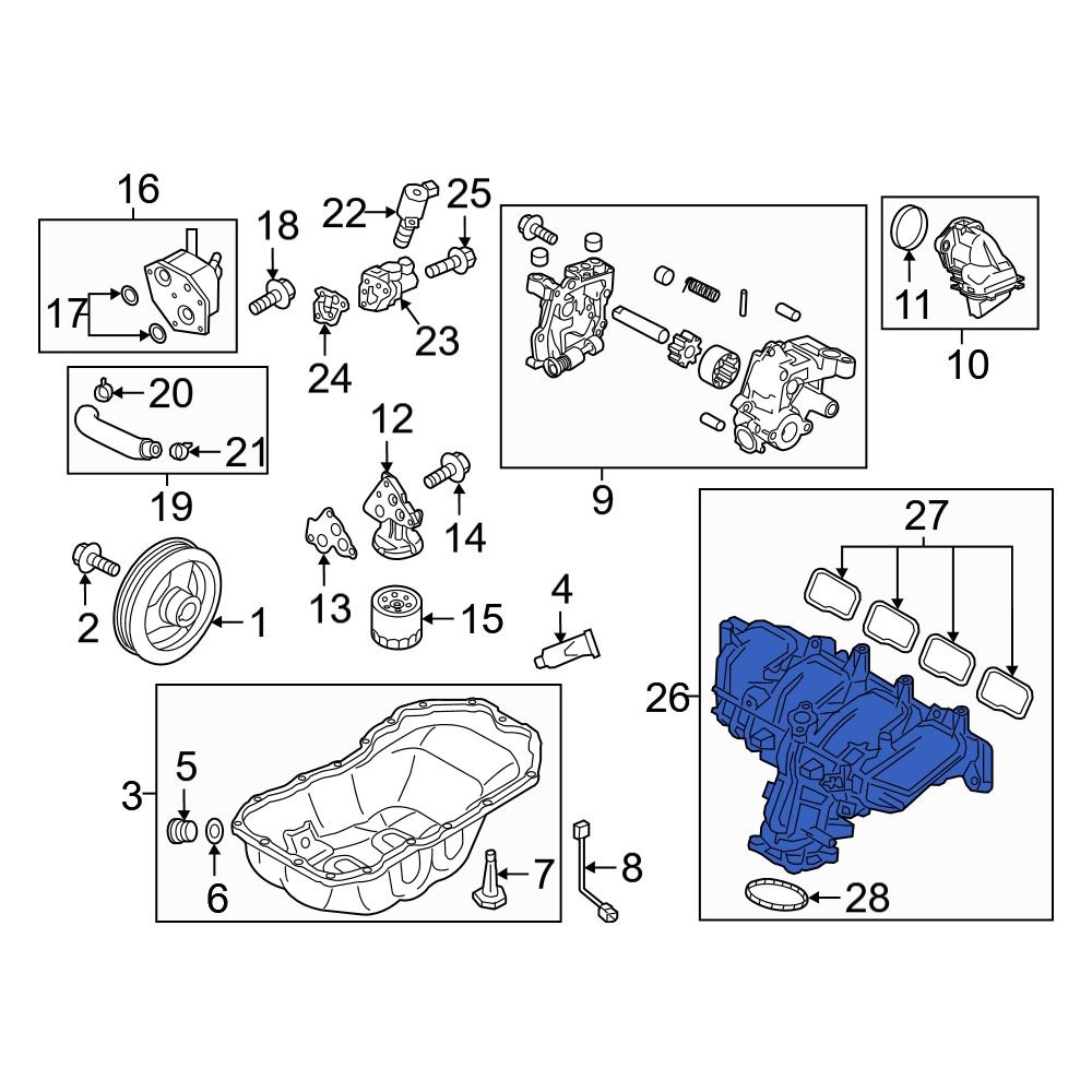 Mazda OE PY8V13100 - Engine Intake Manifold