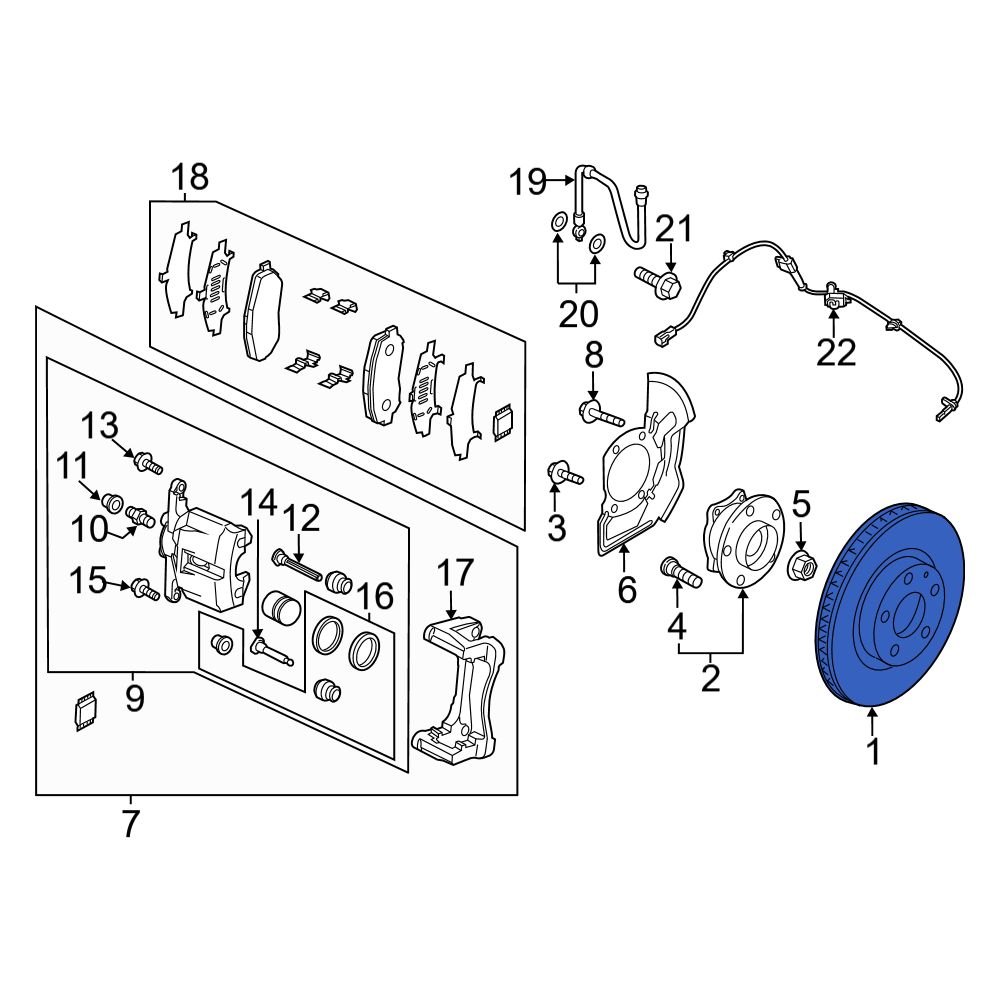 Mazda OE KD4533251 - Front Disc Brake Rotor