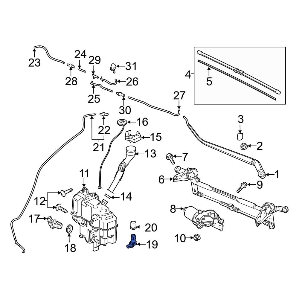 Mazda OE KD3567488 - Front Washer Fluid Level Sensor