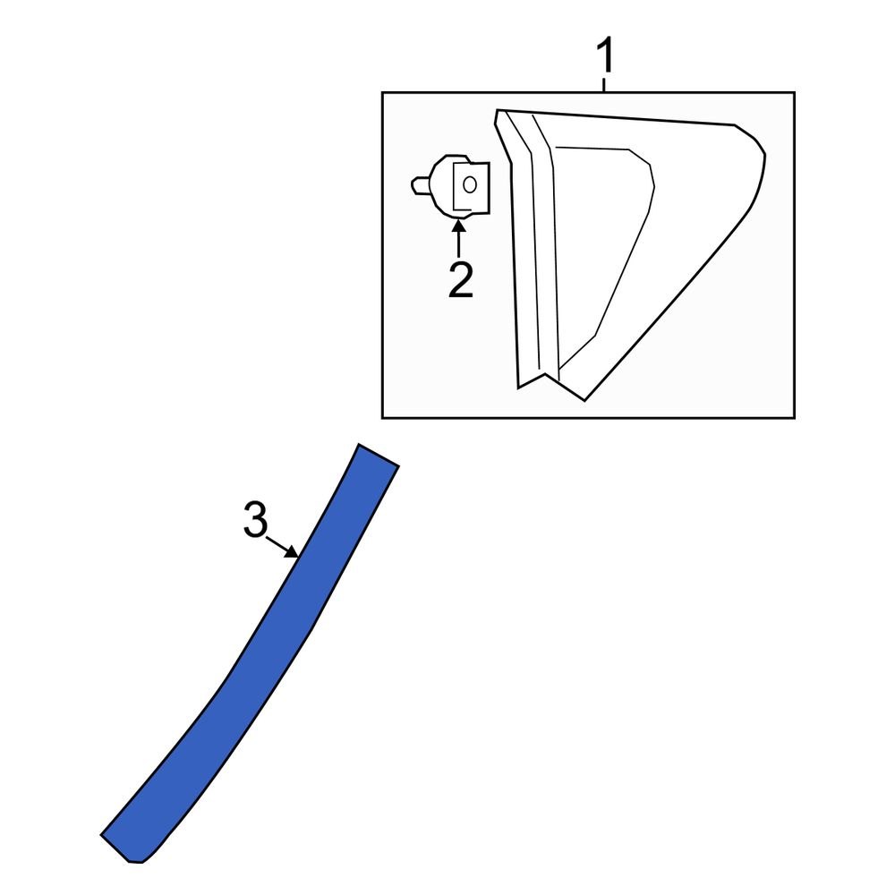 Mazda OE GHP9504P2A - Rear Right Stone Guard