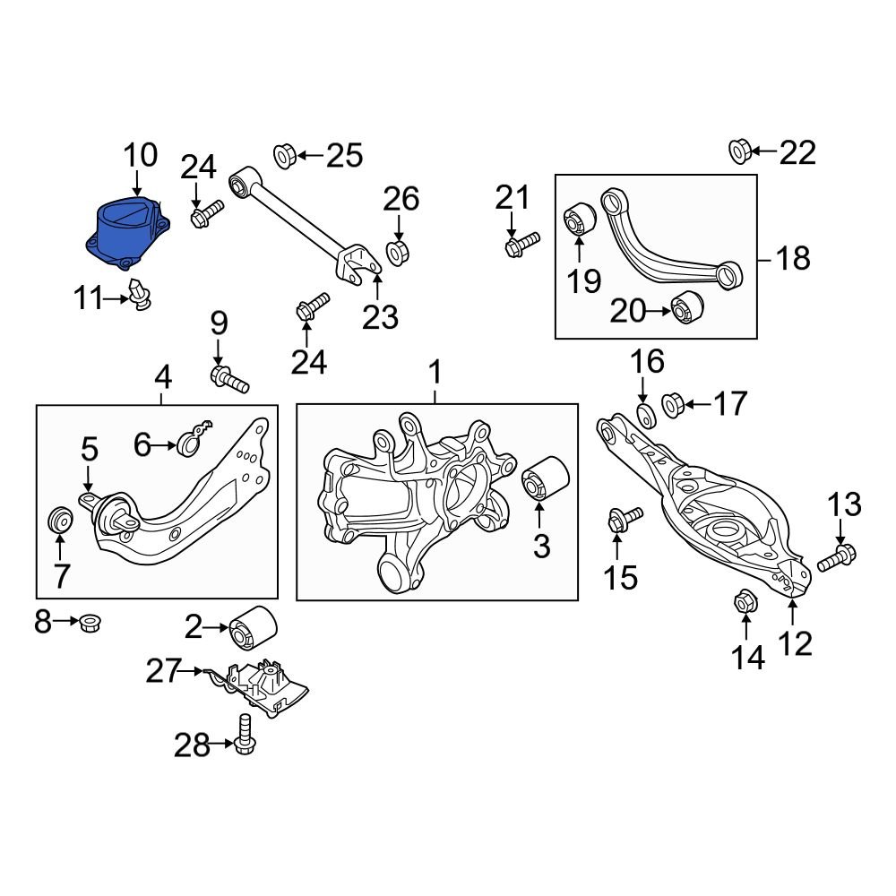 Mazda OE GHP9504P2A - Rear Right Stone Guard