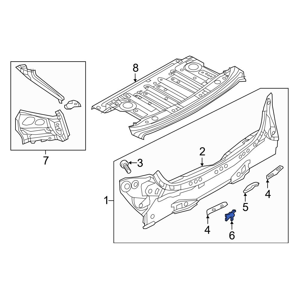 Mazda OE KD5370741 - Rear Body Reinforcement
