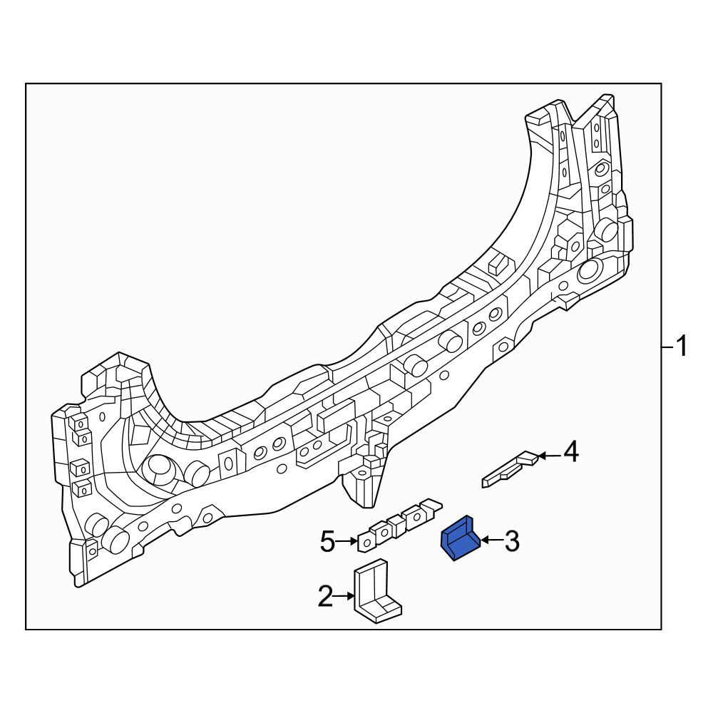 Mazda OE KD5370741 - Rear Body Reinforcement