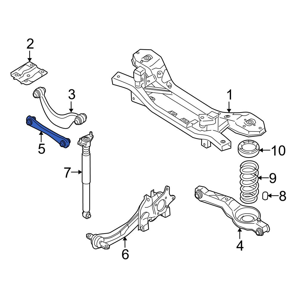 Mazda OE BBP328500A - Rear Lower Forward Suspension Control Arm