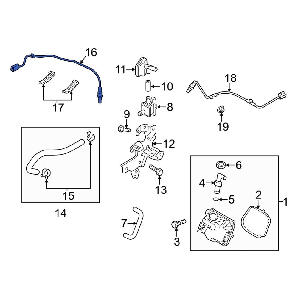 Mazda OE PE021886ZA - Rear Oxygen Sensor