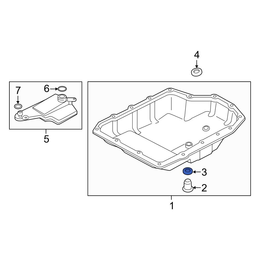 Mazda OE 995641400 - Automatic Transmission Drain Plug Gasket