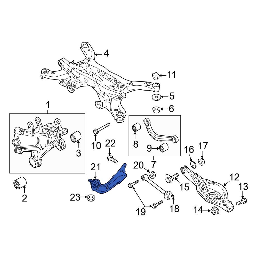 Mazda OE KA0G28250A - Rear Left Suspension Control Arm