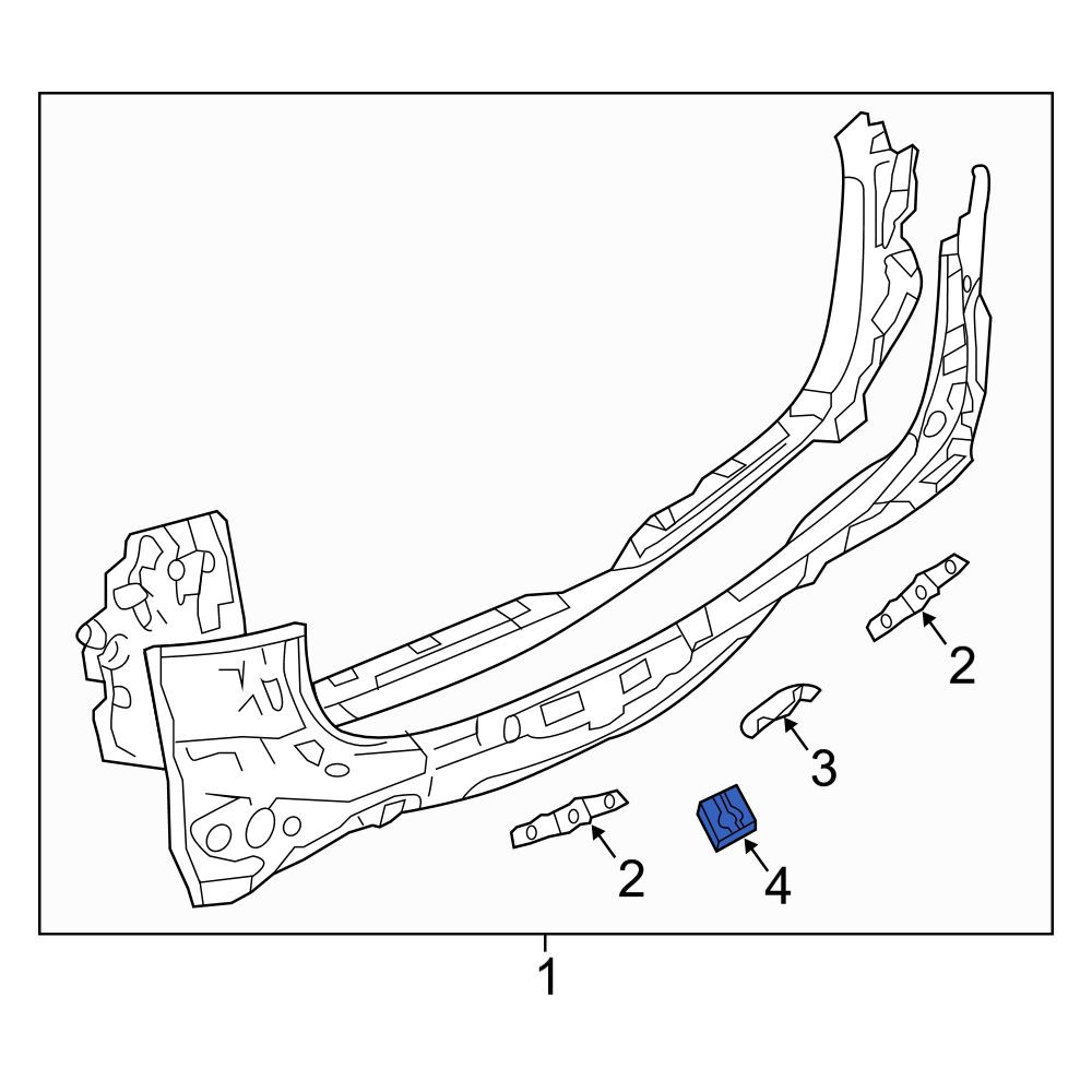 Mazda OE KD5370741 - Rear Body Reinforcement