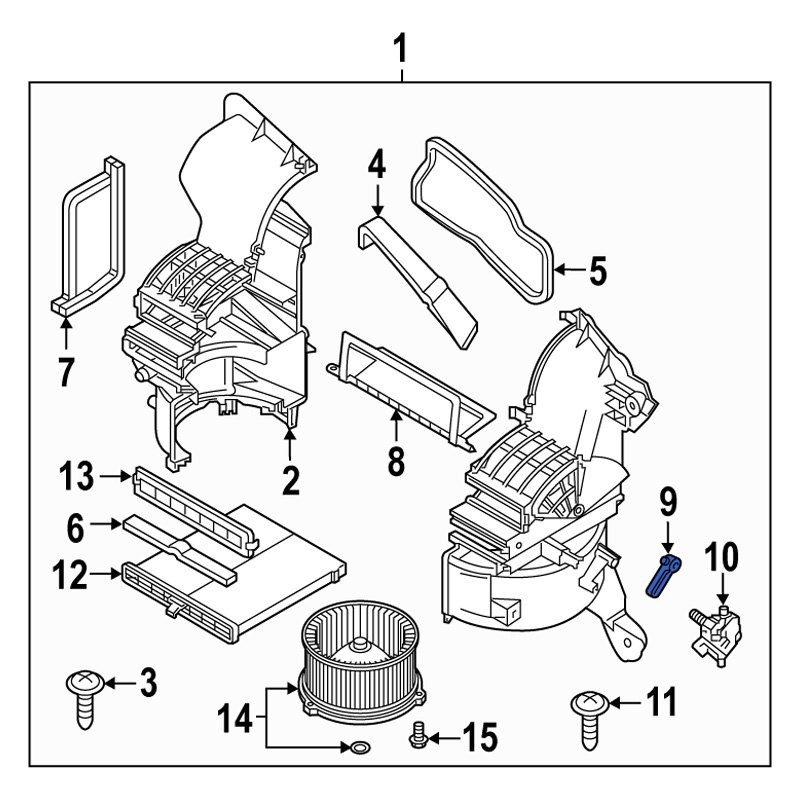 Mazda OE KD4561B20 - HVAC Mode Door Lever Link