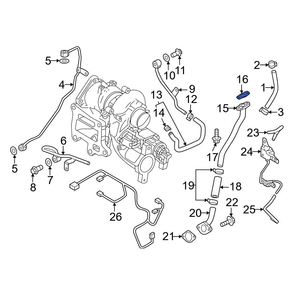 Mazda OE 995621000 - Rear Brake Hydraulic Hose Caliper Bolt Washer