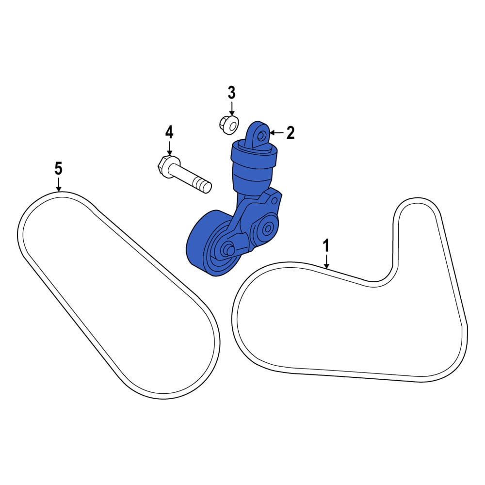 Mazda OE PE0315980C - Accessory Drive Belt Tensioner Assembly