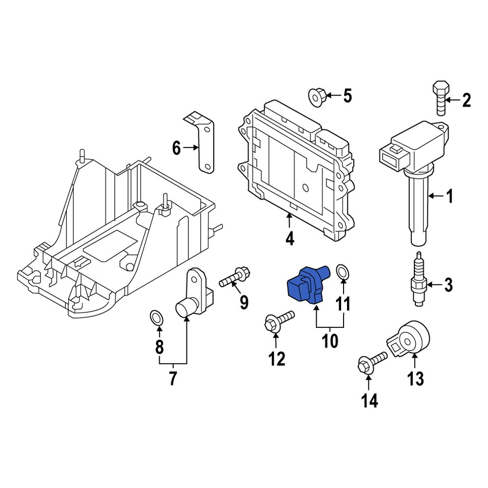 Mazda OE PE0118230 - Engine Camshaft Position Sensor