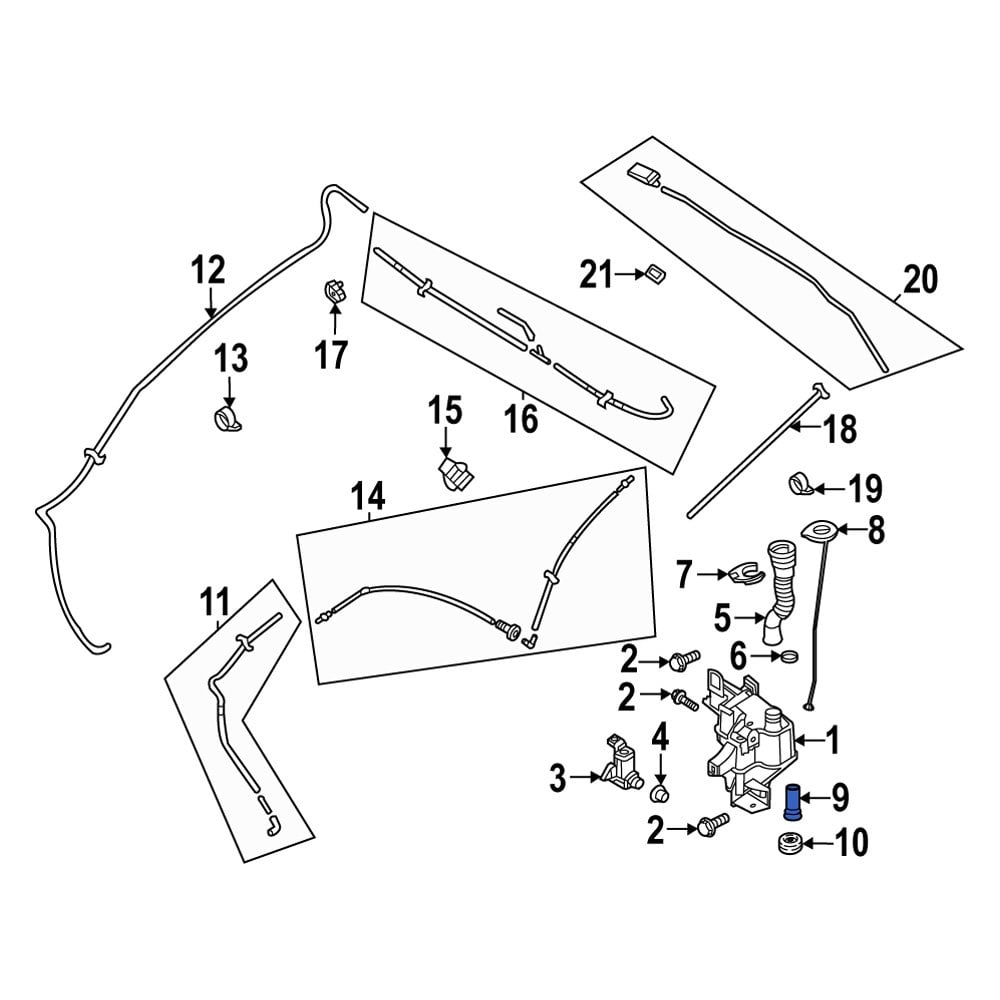 Mazda OE NA1P67488 - Washer Fluid Level Sensor