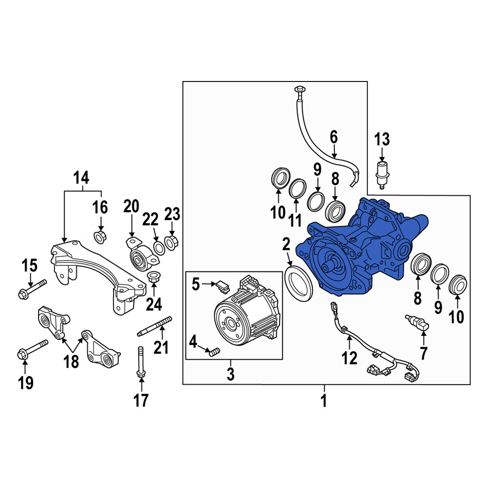Mazda OE CAT327020B - Rear Differential