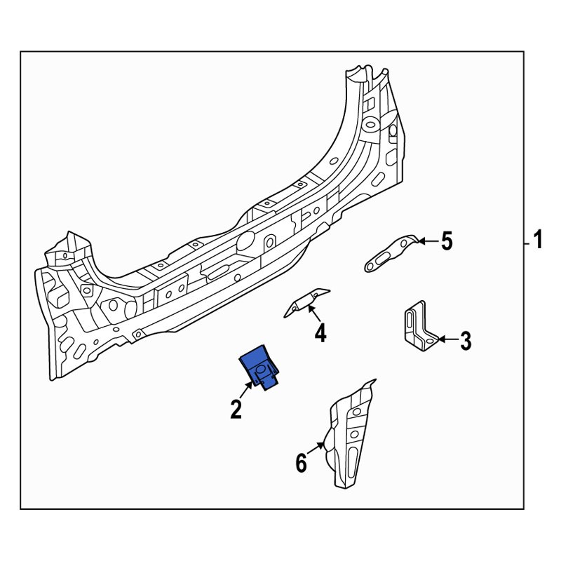 Mazda OE KD5370741 - Rear Inner Rear Body Reinforcement