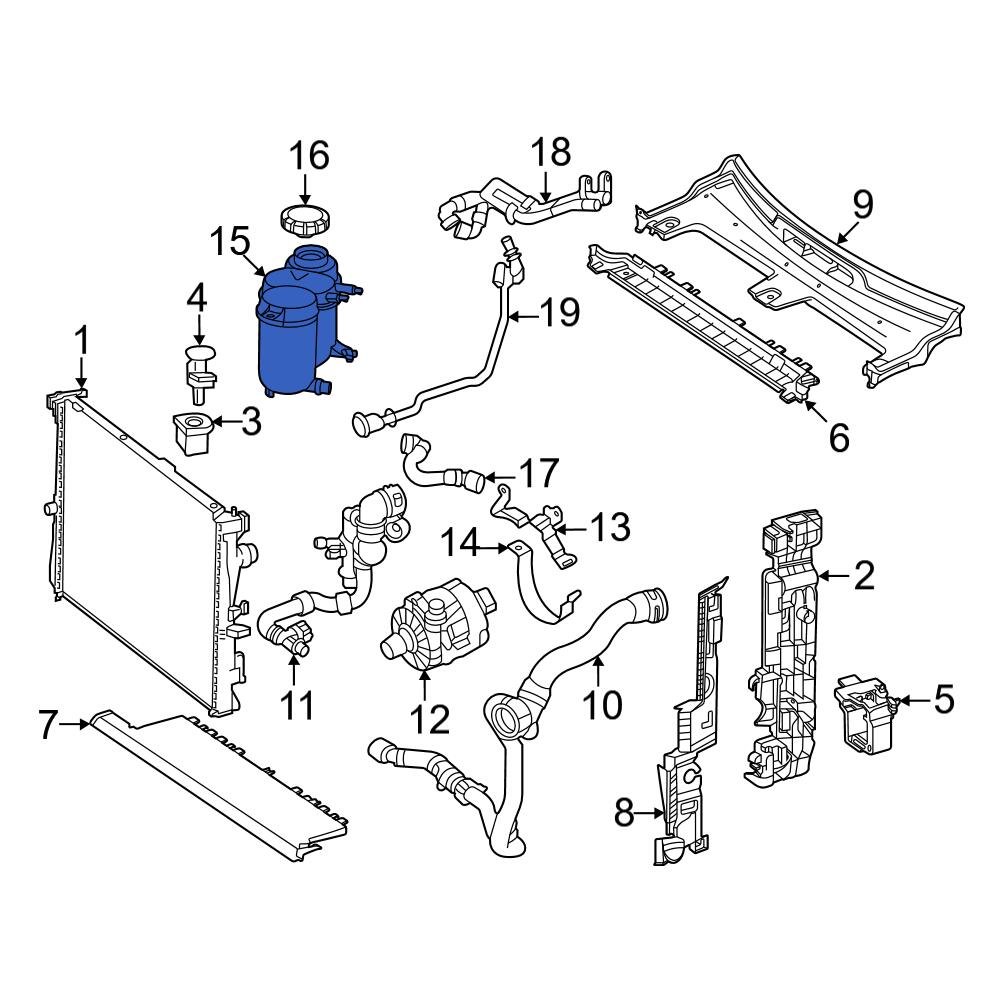 Mercedes-Benz OE 2065000000 - Engine Coolant Reservoir