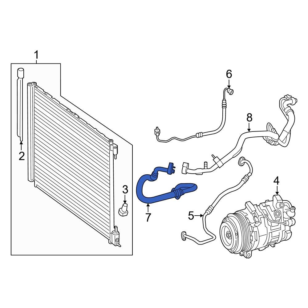 Mercedes-Benz OE 2068303505 - A/C Refrigerant Suction Hose