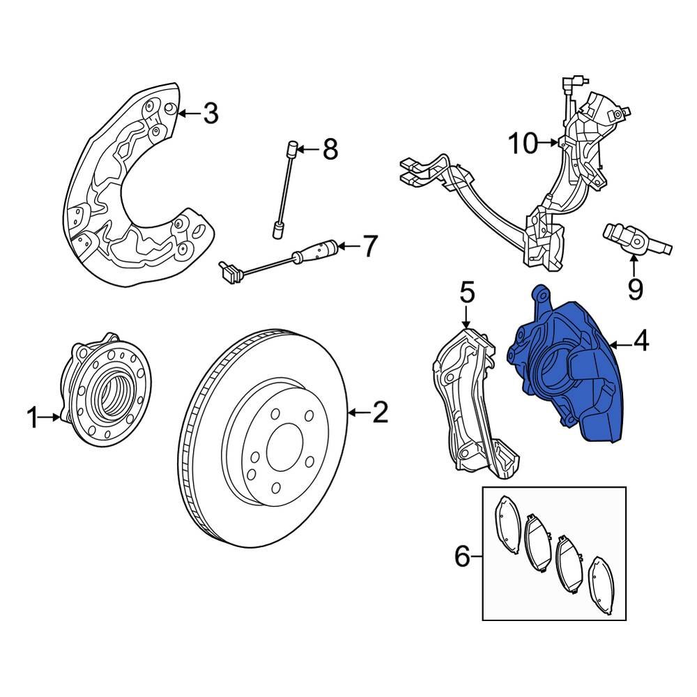 Mercedes-Benz OE 2064216200 - Front Right Disc Brake Caliper